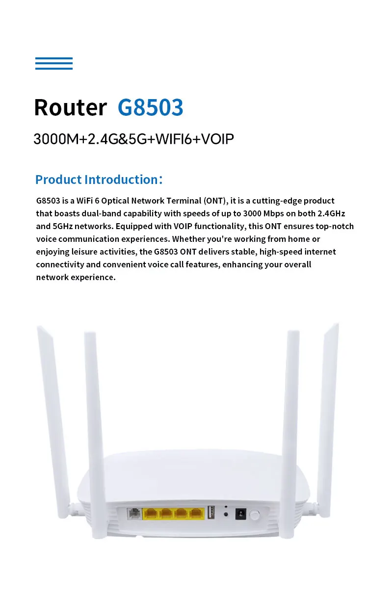 Hosecom Custom Ftth Onu Gpon Ont 4ge 1ge Wifi6 Hosecom Ont Epon Gpon ...