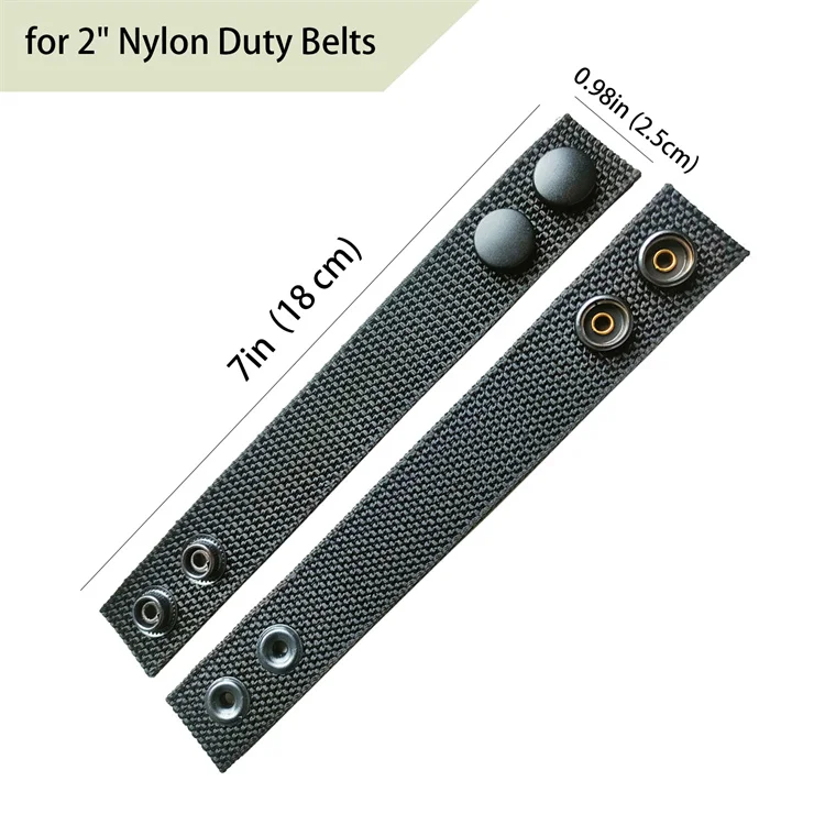 Black Belt Keepers Nylon Security Guard Tactical Duty Belt Keepers with ...