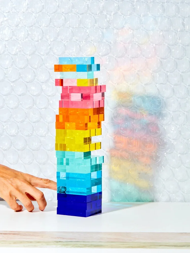 Luxury Colorful Tabletop Game Party Tumbling Tower Blocks