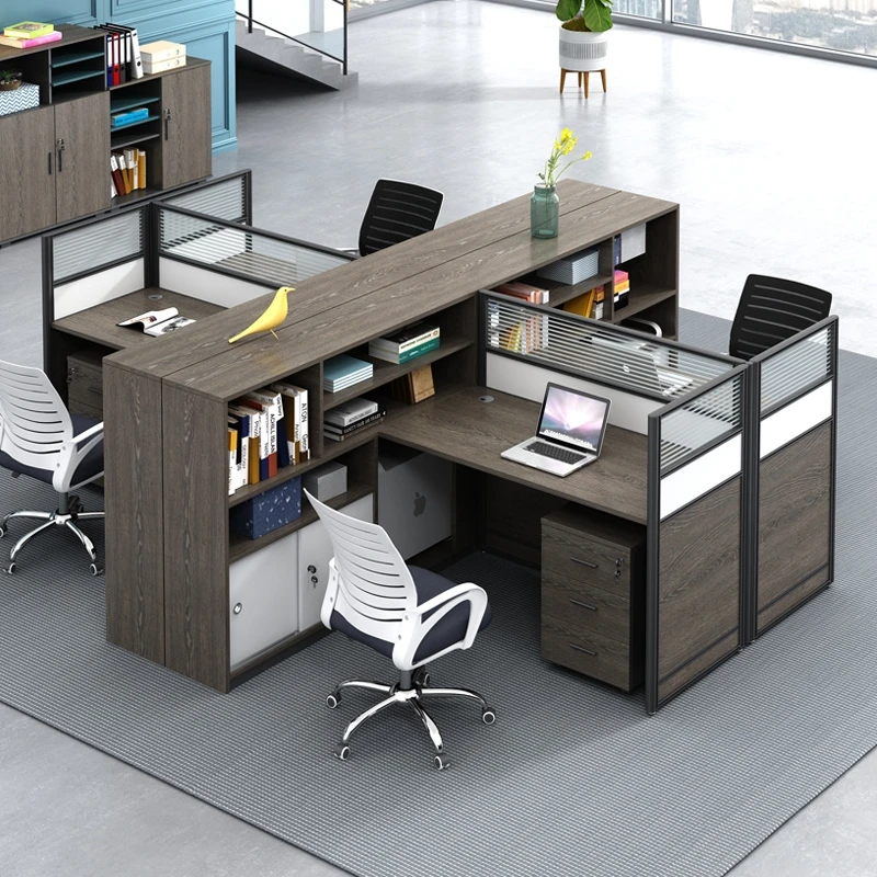 Simple Latest Office Furniture Wooden Melamine Table Office Cubicle ...