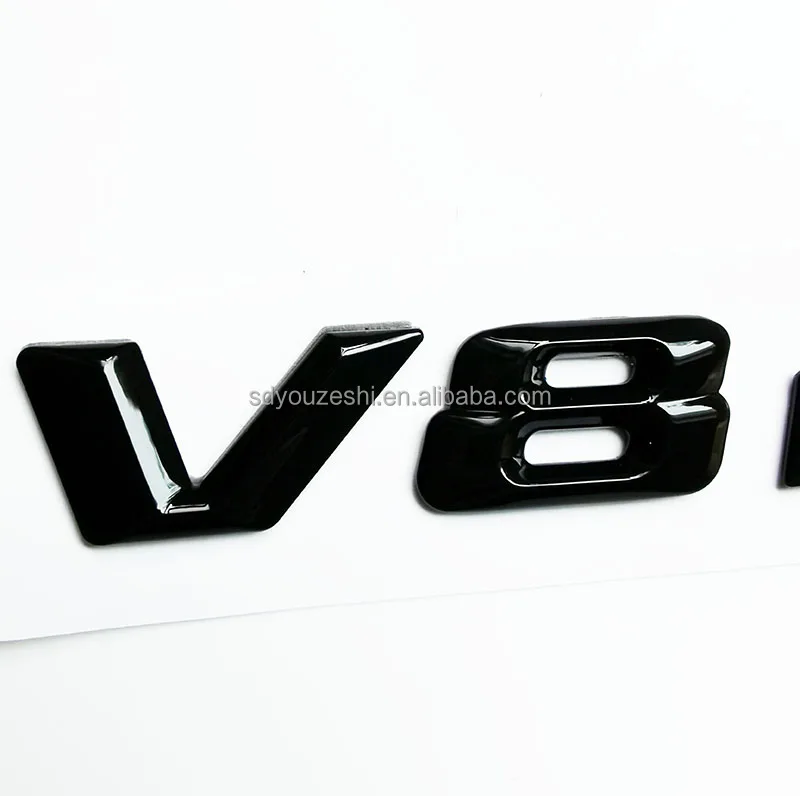 3d V8 Biturbo Letters Fender Side Sticker Emblems Badges Car ...