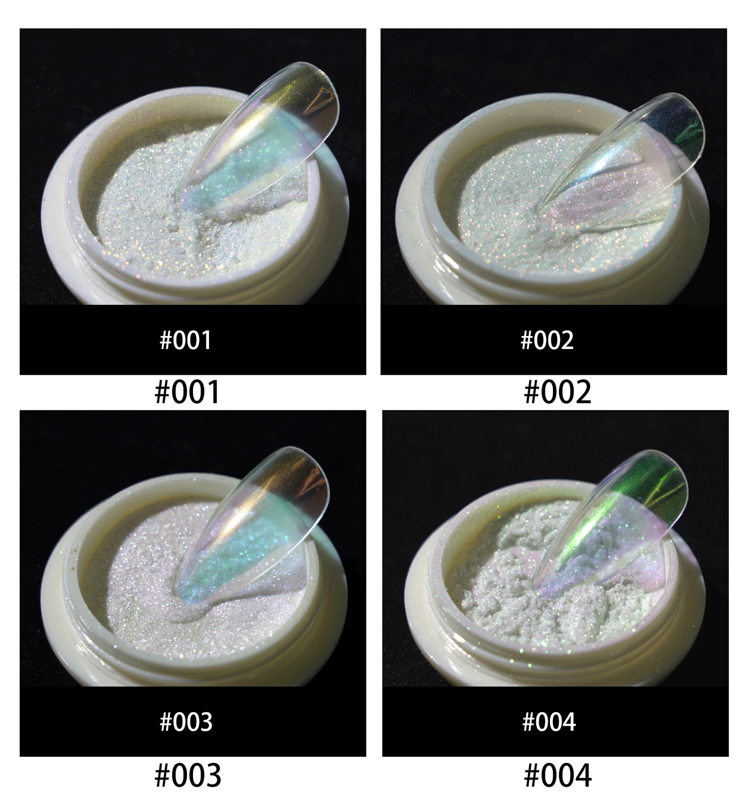 Holographic Color Changing Chrome Mermaid Rubbing Dust Pearl Shell ...