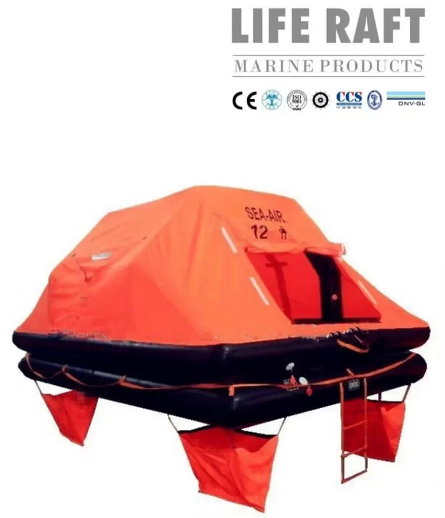 Rubber IMPA 331503 SOLAS Certified Liferaft for 6-35 Persons
