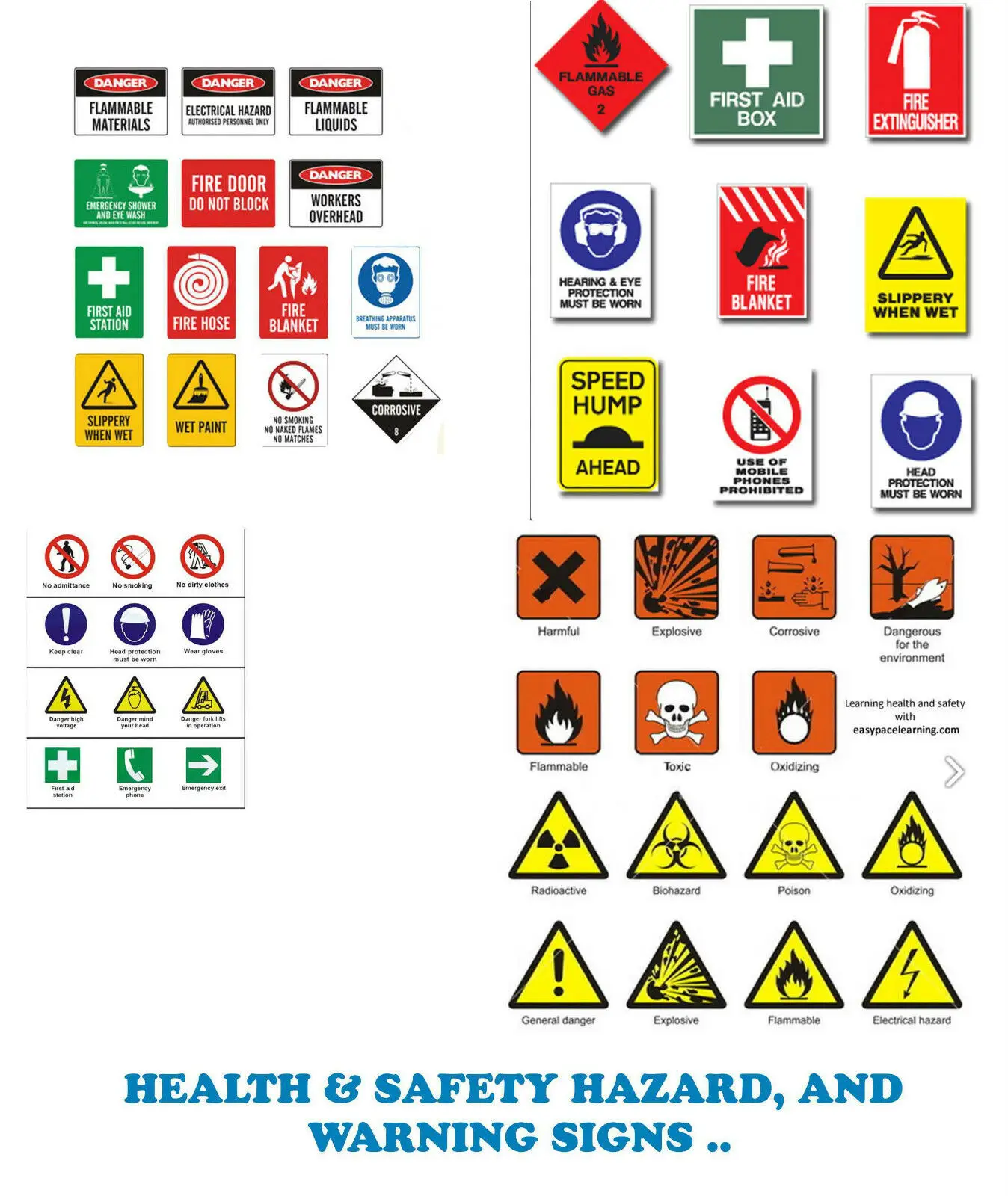 Aluminium Safety Warning Reflective Signs - High Visibility