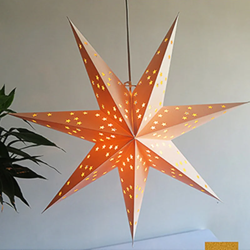 Wholesale 3D Hanging Pendant Christmas Star Paper Star for Christmas ...