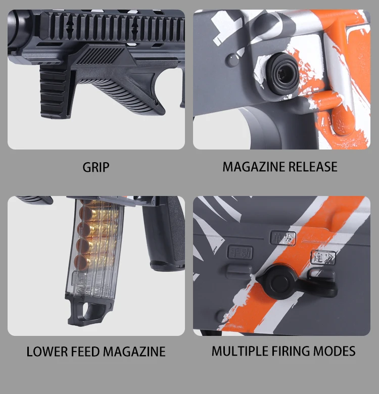 Factory Customization M416 Plastic Shooting Shell Ejecting Airsoft Gun Soft Bullet Gun Toy Guns ...