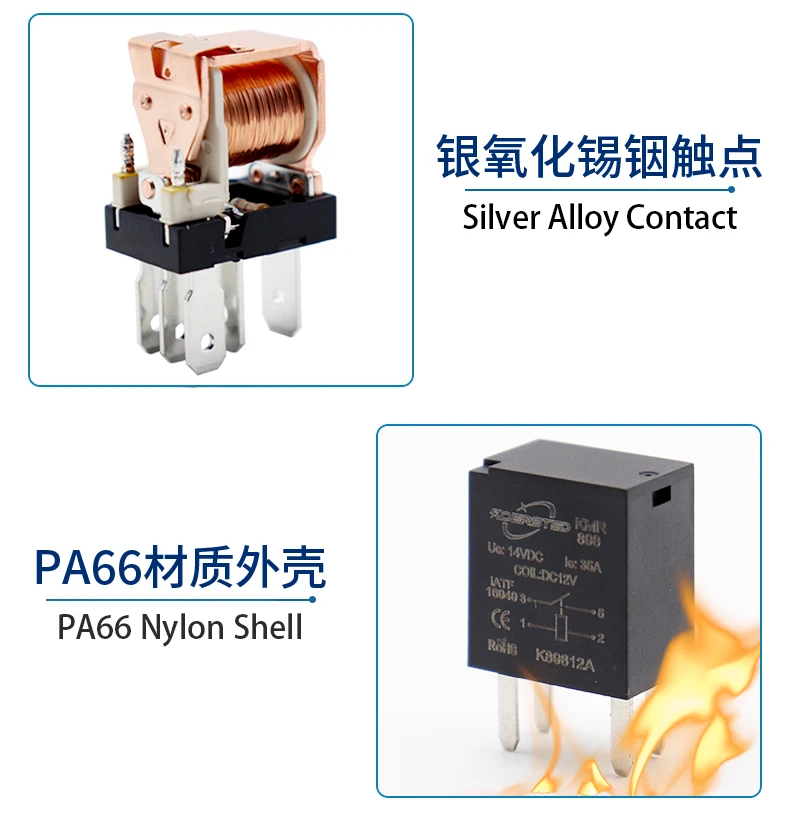 KS301 35A Plug-In ISO Micro Relay New 12V 24V Mini Needle Pin for ...