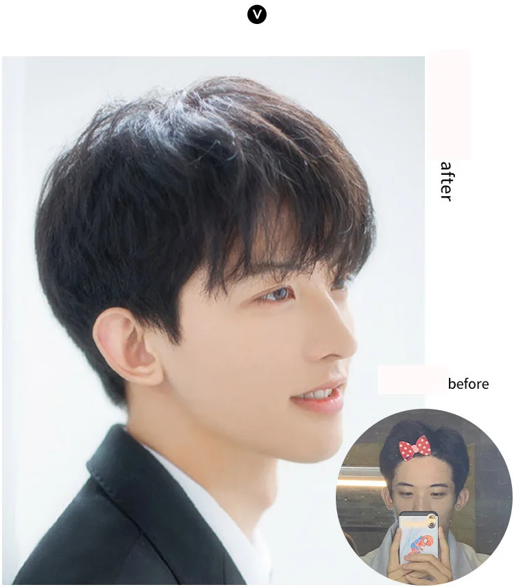 Natural Full Head Asian Male Ultra Thin Skin Light Density Lace Men ...