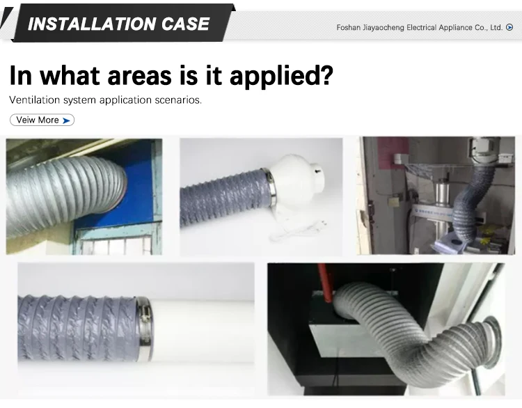 Ventilation Hvac System Return Air Vent Aluminium Flexible Spiral Duct