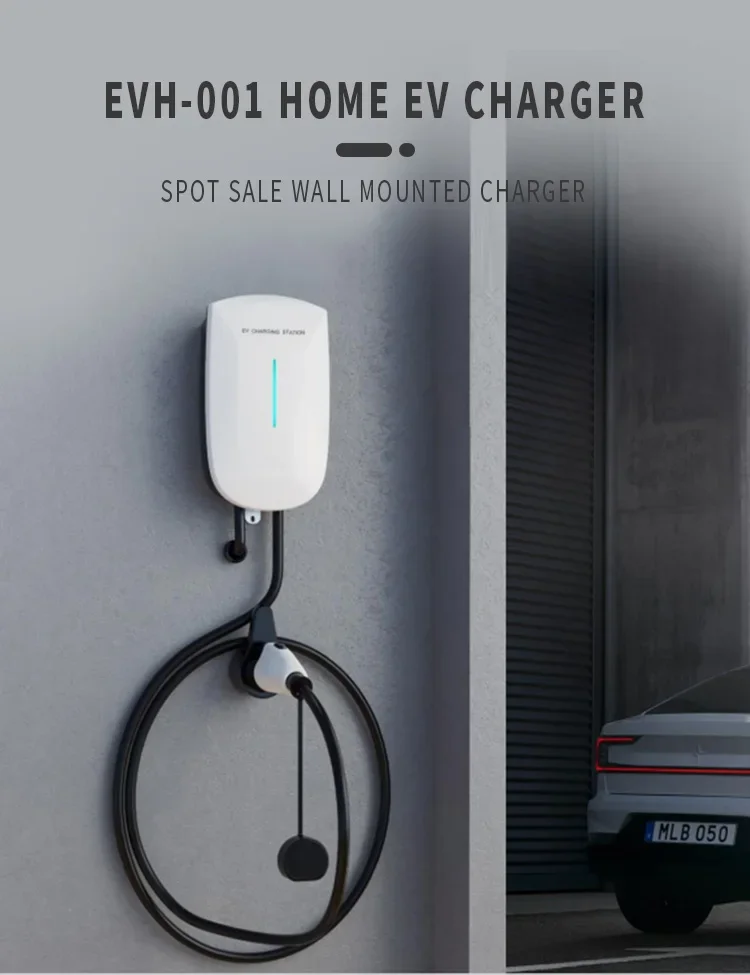 Wallbox Fast Electric Vehicle Ev Charging Station With 5m Charging Type ...