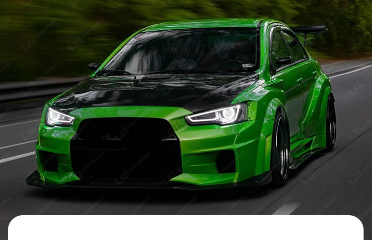 V Style Wide Body Kit for Mitsubishi EVO X - 2007y-2016y