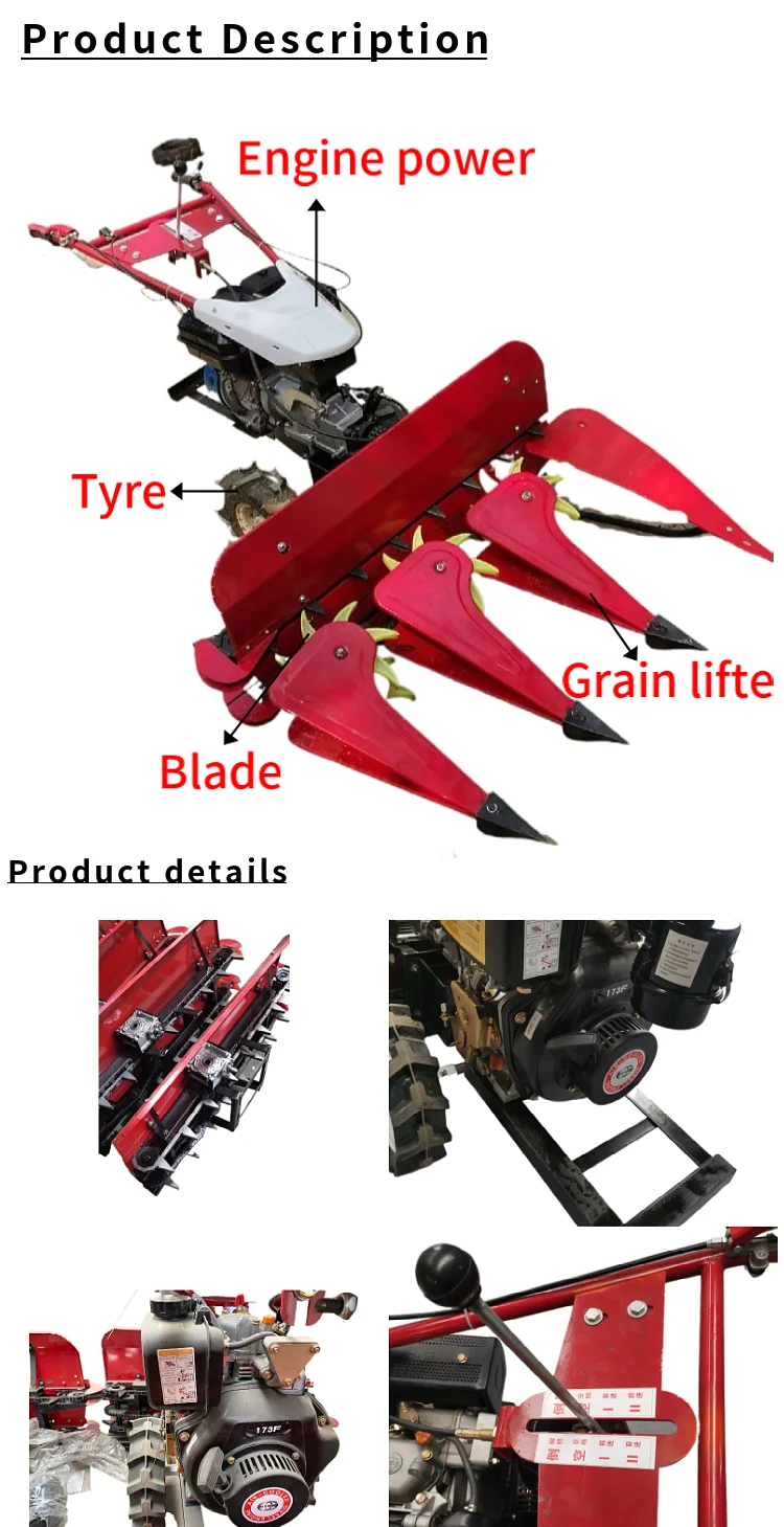 Cheap Price Grain Reaper /wheat Reaper / Mini Rice Paddy Cutting ...