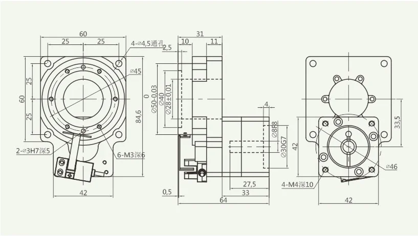 Customize Hollow Rotating Platform T-da Factory Wholesale Gearbox 12v ...