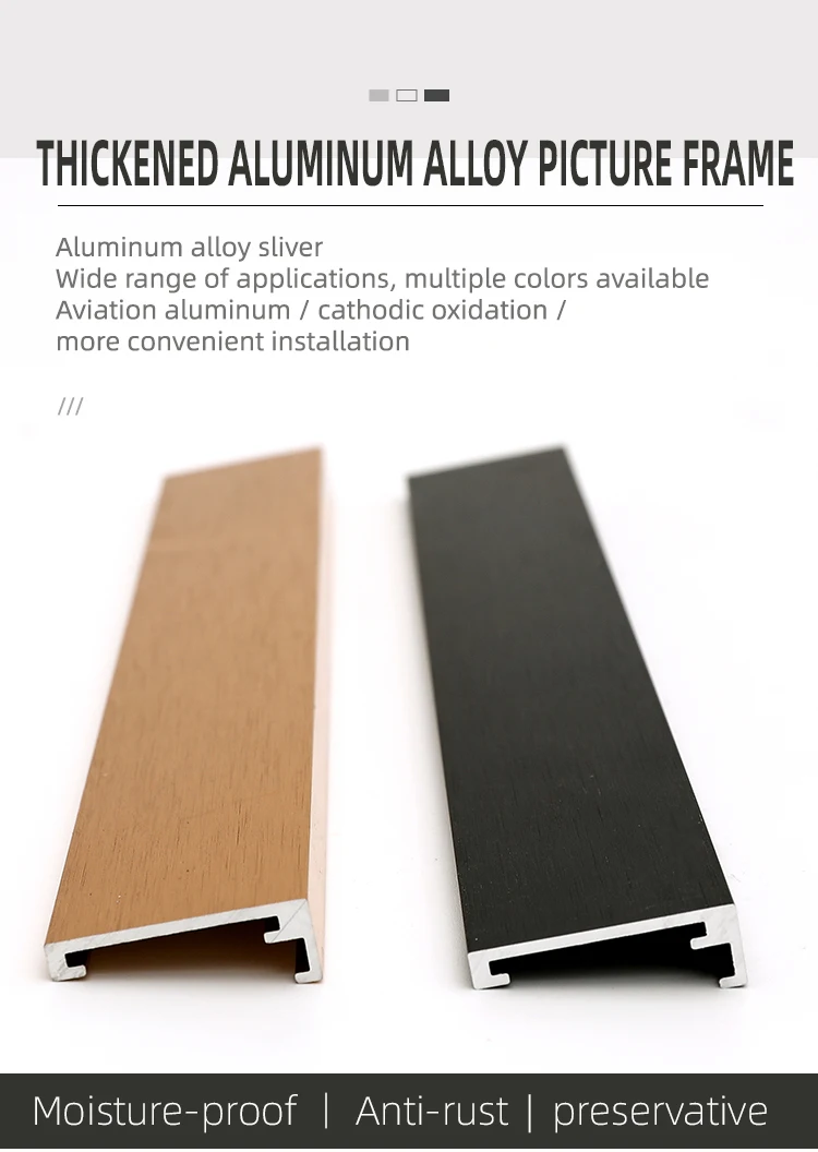 Silver Gold Rose Black Anodizing Metal Photo Frame Brushed Aluminium ...