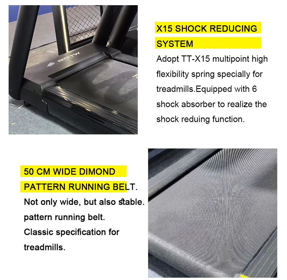 Tt-x15 Walking Machine Electric Treadmill Home Gym Mechanical Treadmill ...