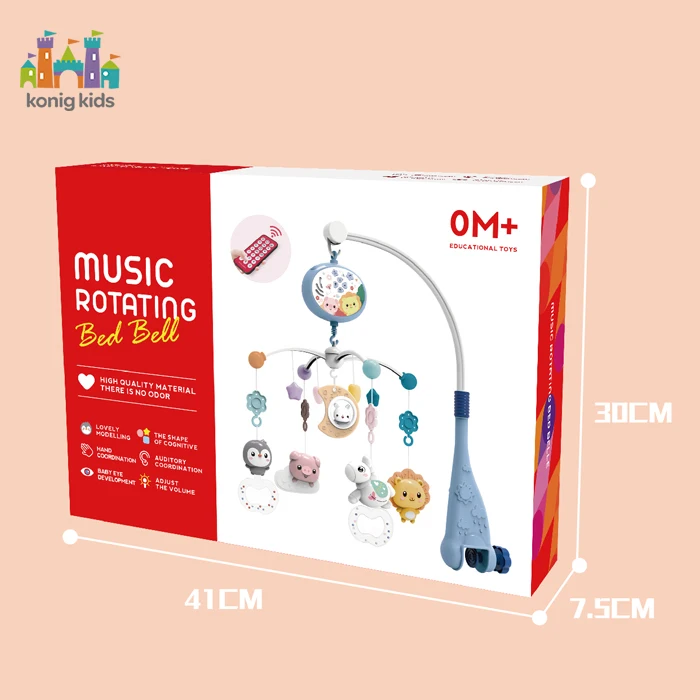 Konig Kids Remote Baby Musical Crib Mobile With Projector And Night ...