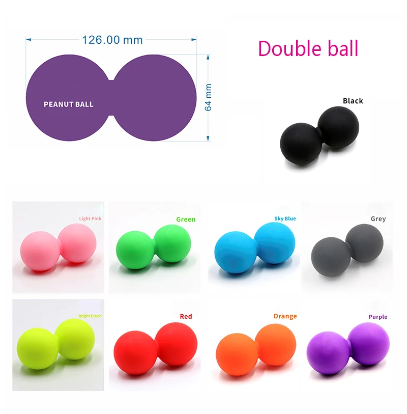 Therapy Fascial Balls Foot Back Shoulder Massage Solid Silicone