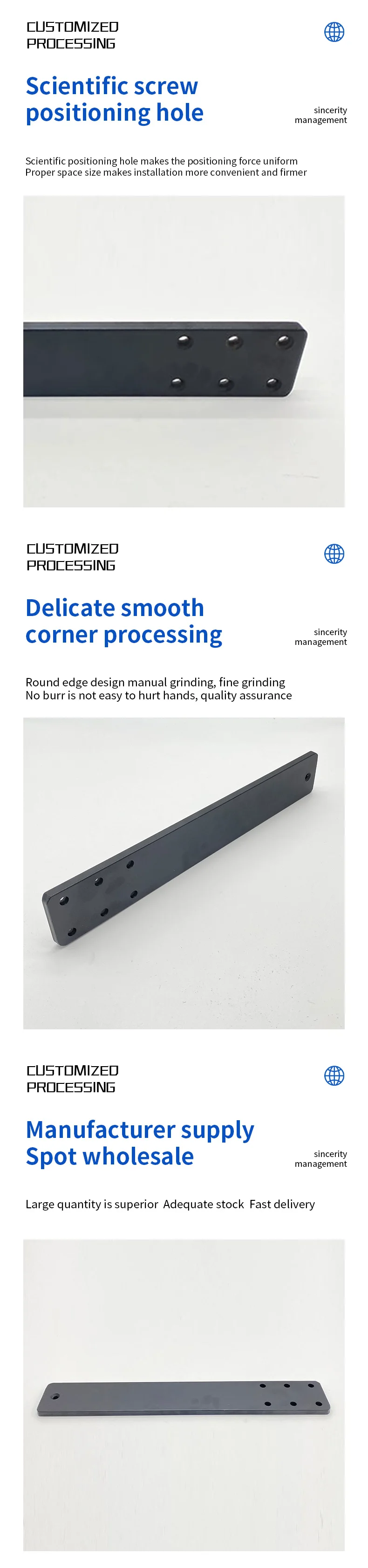 Custom Heavy Duty Countertop Support Brackets for Kitchen Island Quartz