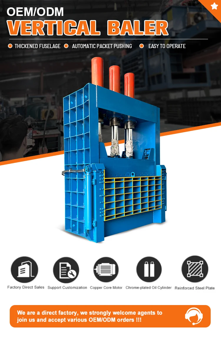 Hydraulic Trash Compactor Vertical Baler for Efficient Waste Management ...