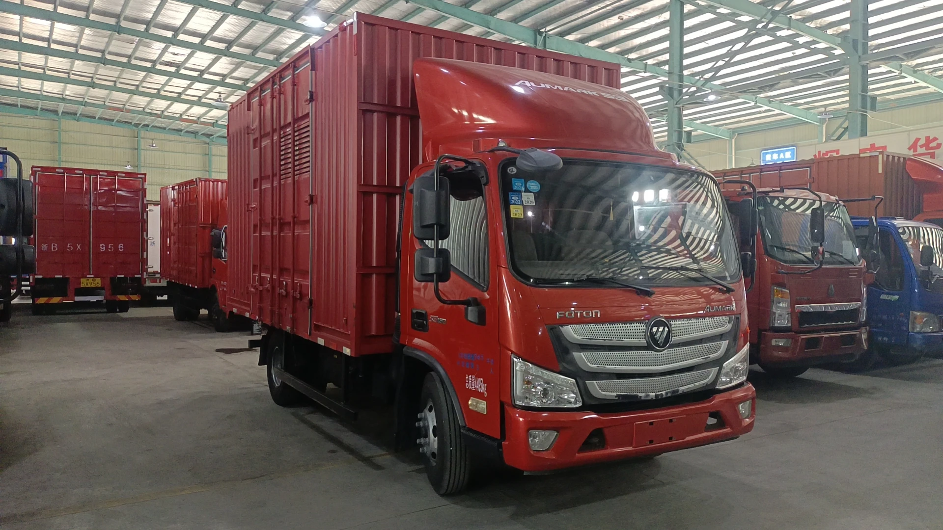 Left Hand Drive Foton Diesel Small 5t 143hp Euro5 4x2 Box Light Used ...