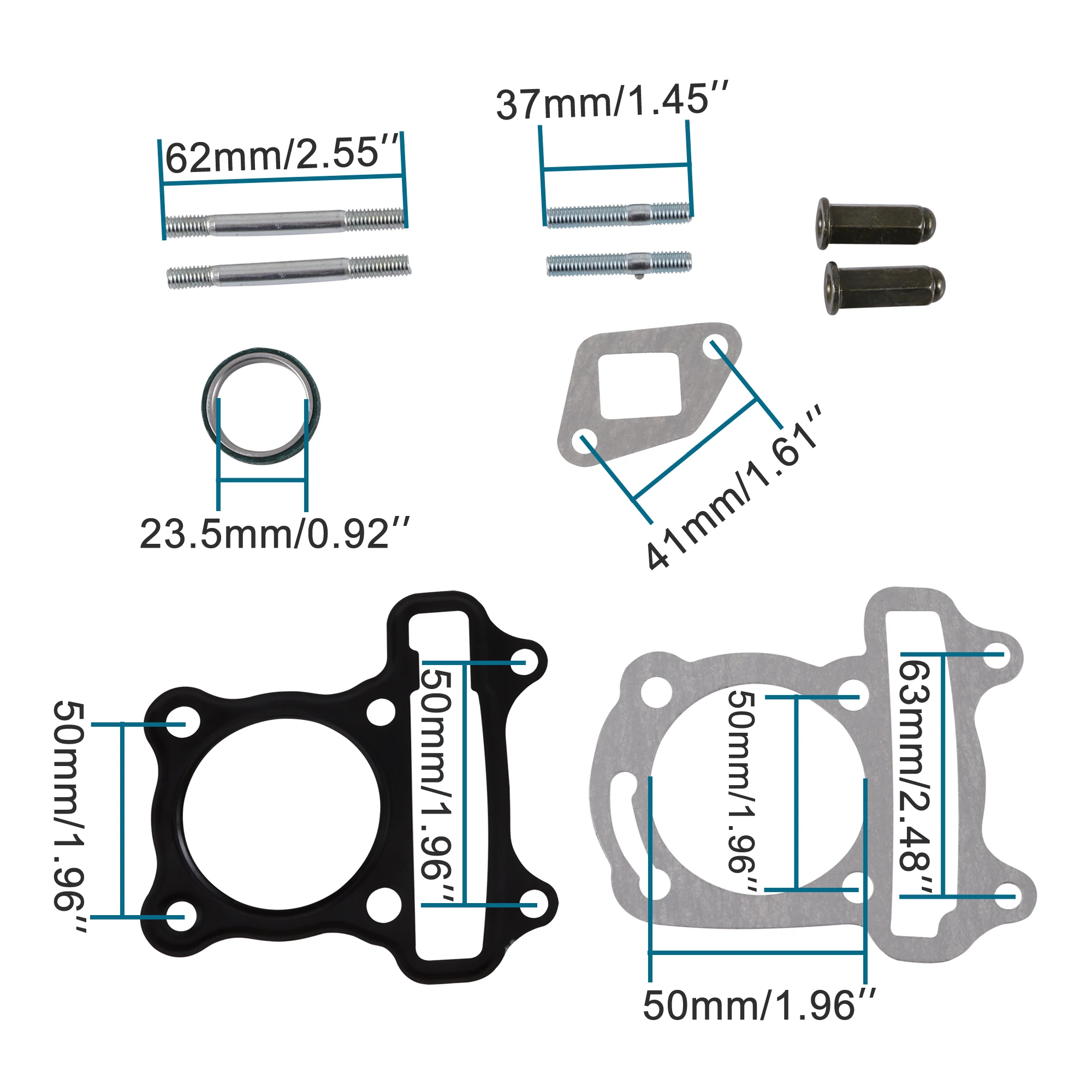 GOOFIT 47mm GY6 80cc Cylinder Kit - Big Bore for Scooters