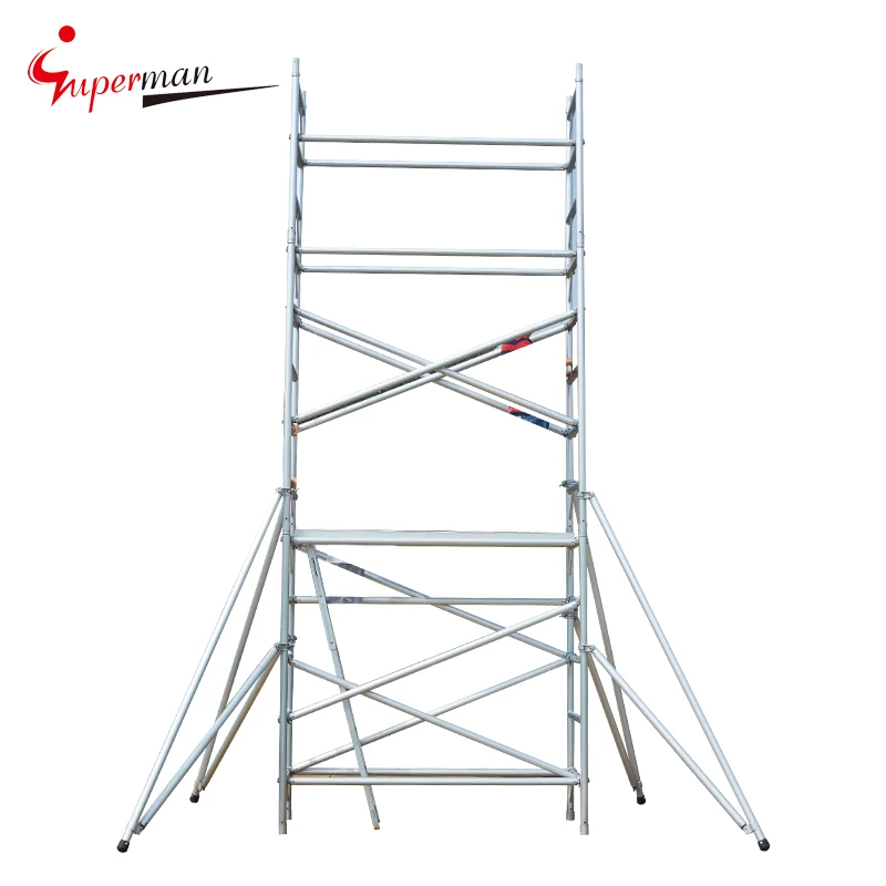 Stable Aluminum Mobile Scaffolding Tower Multifunctional Removable ...