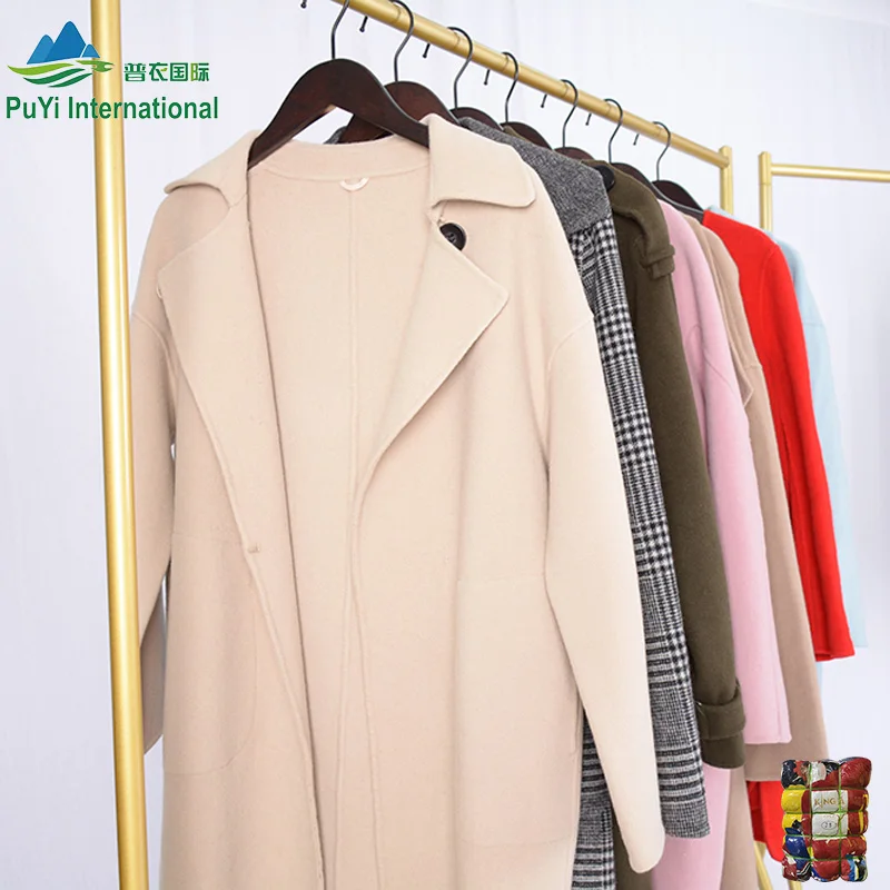 Autumn Winter Usa Used Clothing Bale Women Worsted Wool Coat In Stock ...