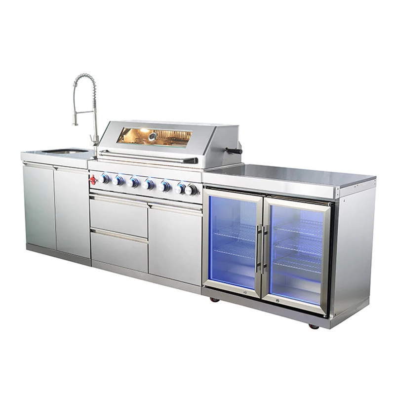 Manufacture Stainless Steel Outdoor Kitchen Bbq Island Set Durable ...