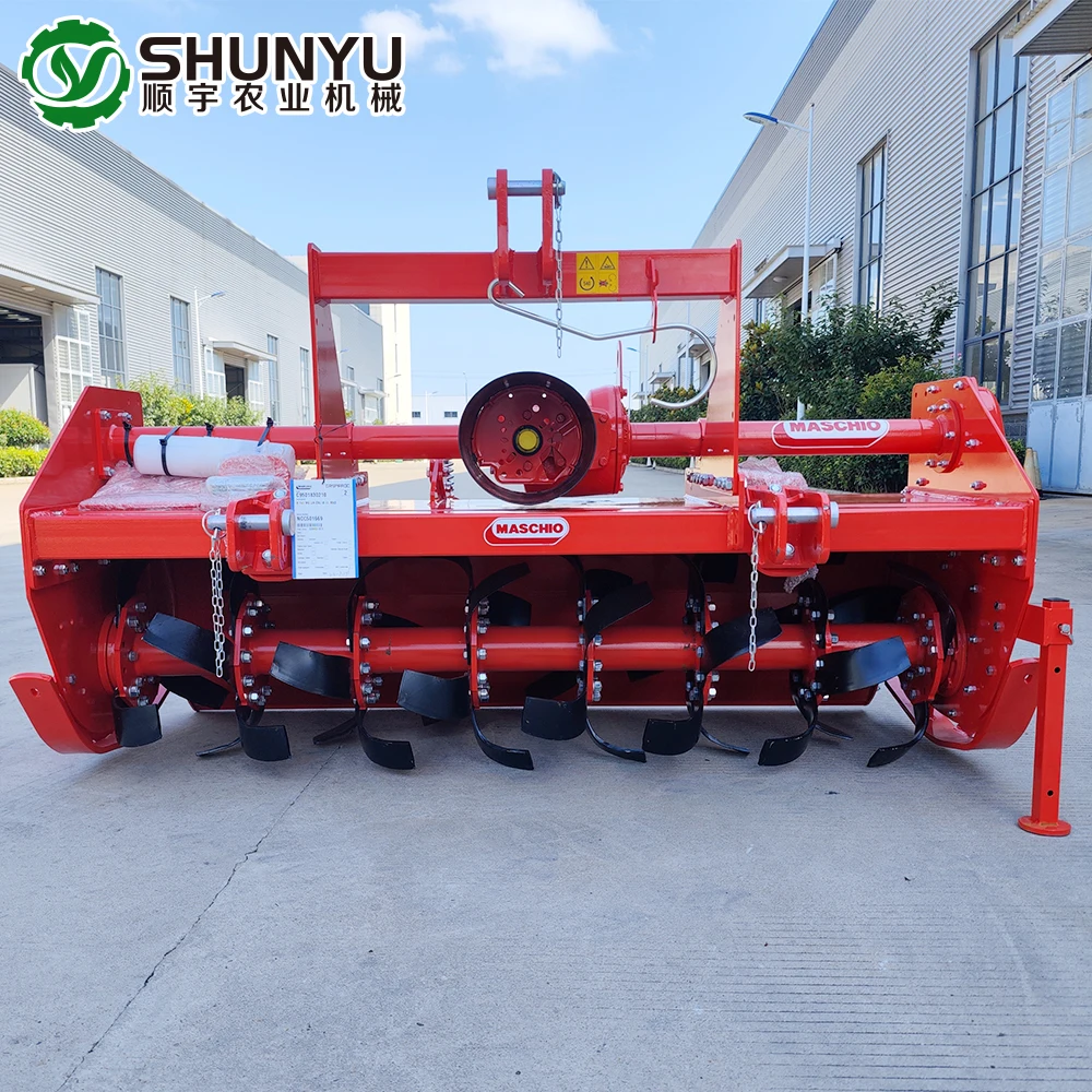 3 Point PTO MASCHIO Rotary Cultivator 50-100hp Rotavators Farm Soil ...