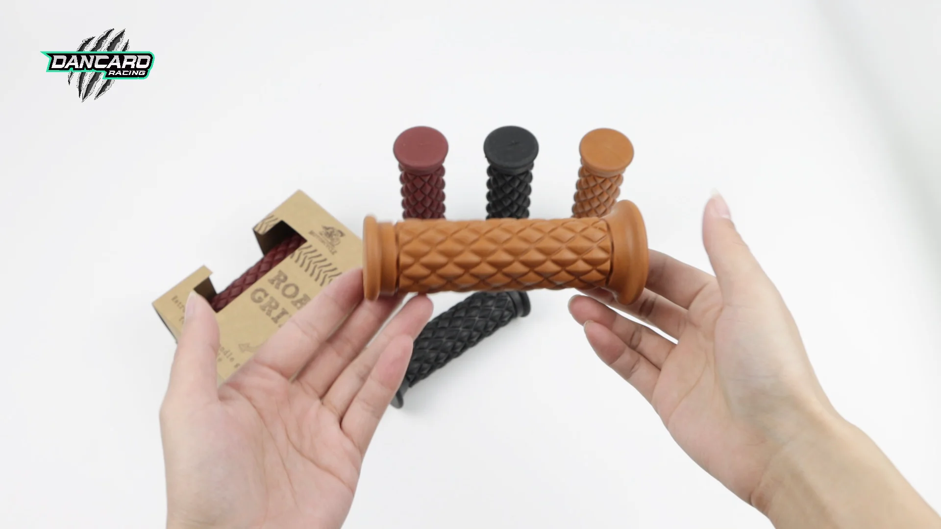 Dancaro Motorcycle Retro Hand Grips Retrofit Universal Handlebar Glue ...