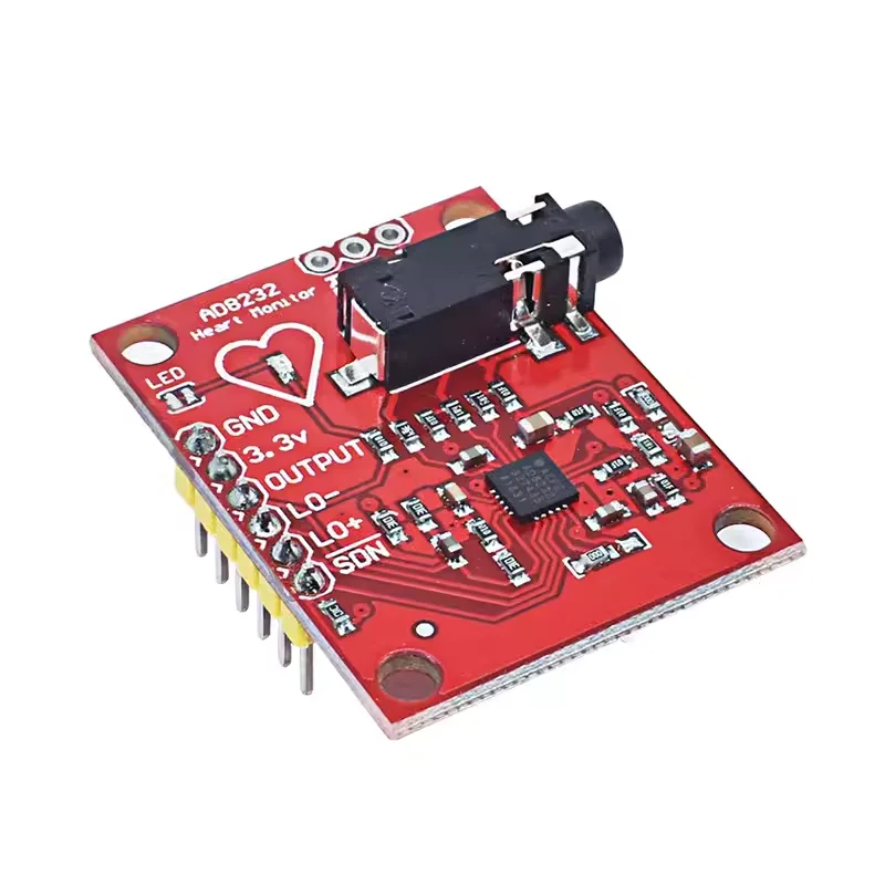 Ecg module AD8232 ecg Measurement Pulse Heart ecg Monitoring Sensor ...