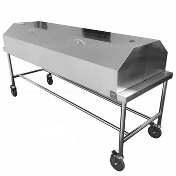 Funeral Corpse Transport Trolley Morgue Stretcher Mortuary Trolley With ...