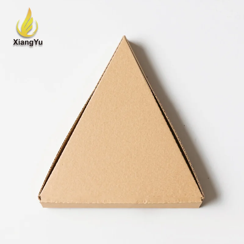 Custom White Cardboard Paper Foldable Triangle Mini Packaging Pizza ...
