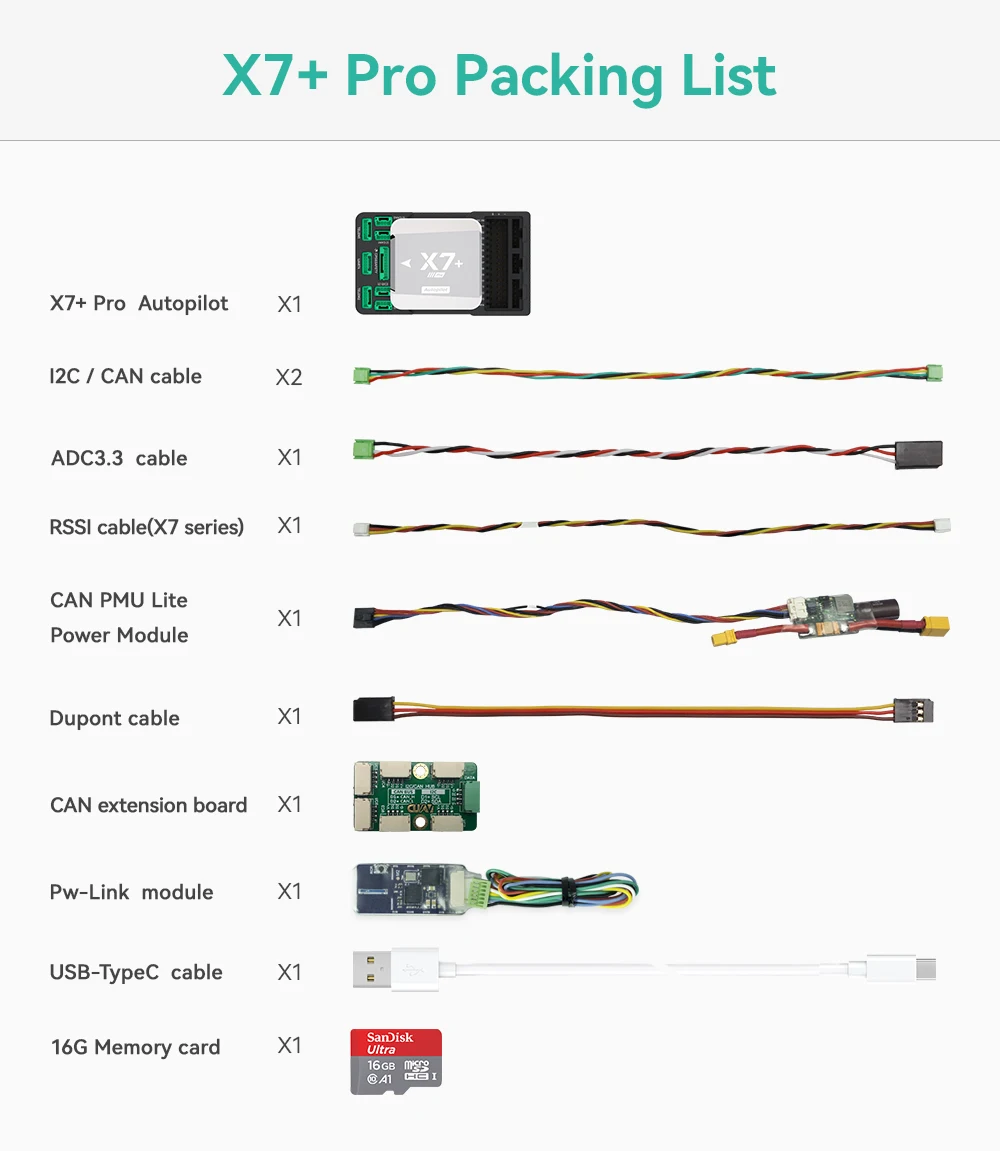 Cuav Open Source Pix X7+ Pro Flight Controller Neo 3 Pro M9n Can Gps ...