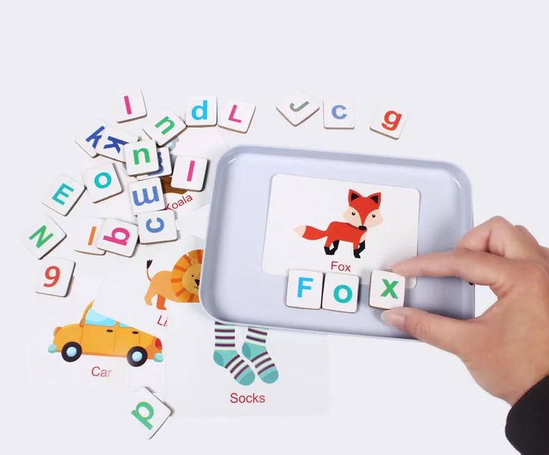 Wooden Magnetic Letters Alphabet And Numbers Refrigerator Magnet Flash ...