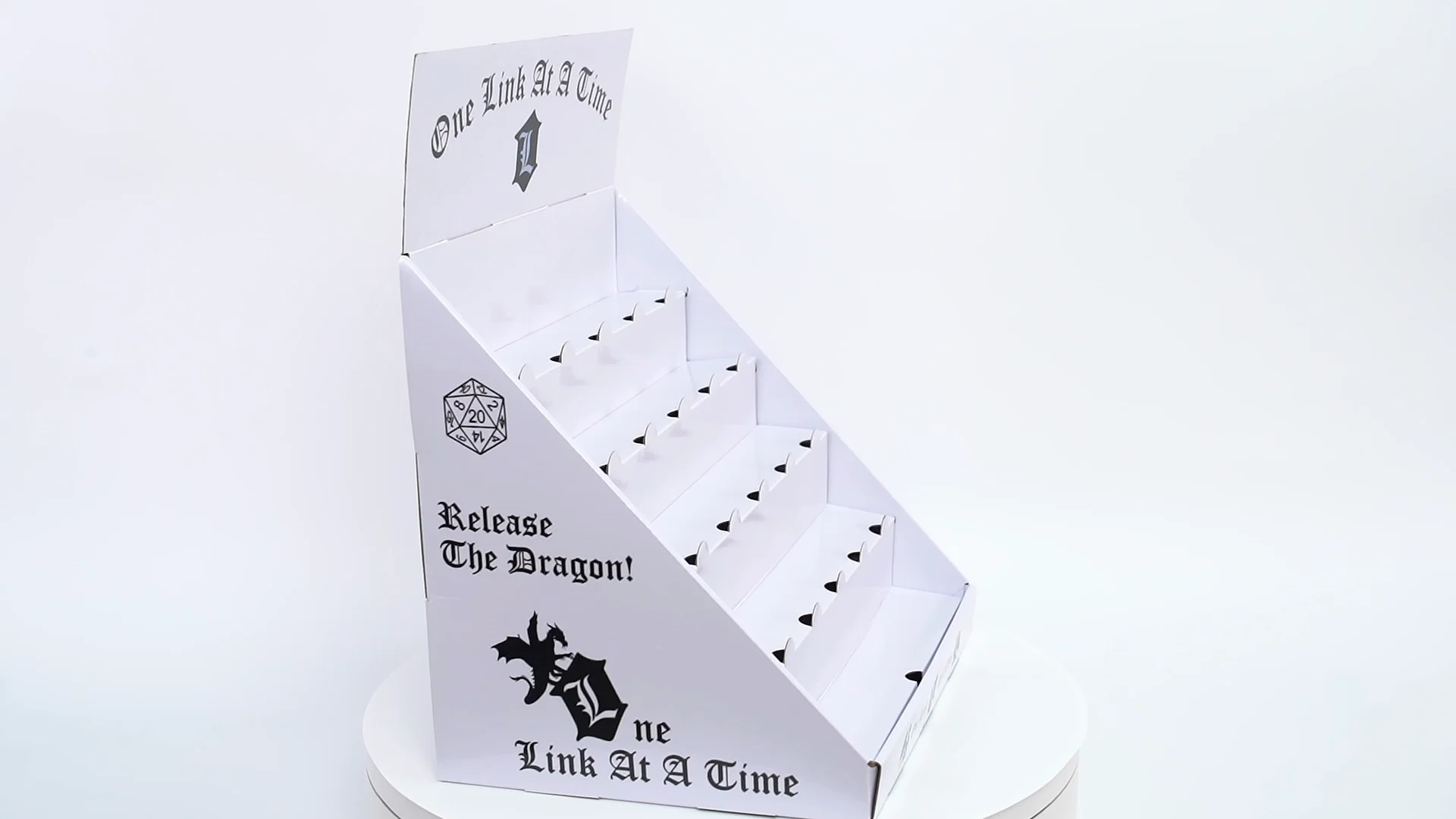 New Customized Black Color 4 Tiers Cardboard Eyelash Display Stand ...