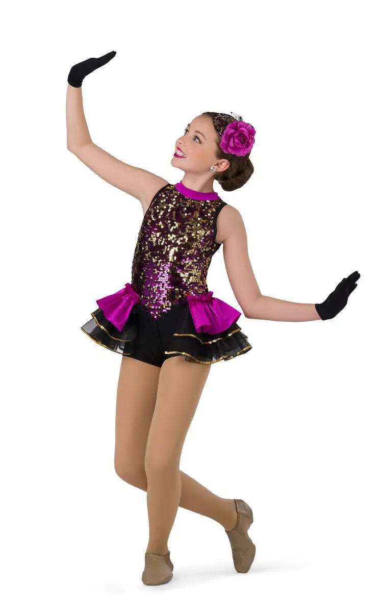 Girls Teens Jazz and Tap Dance Costumes - Sparkle and Sequins