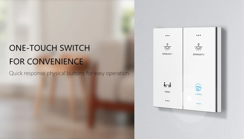 GTD Zigbee Smart Home Wall Switch - Voice Control & Wifi