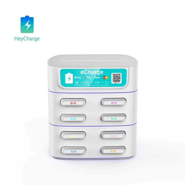 Public power bank rental station 8 ports powerbank sharing vending ...