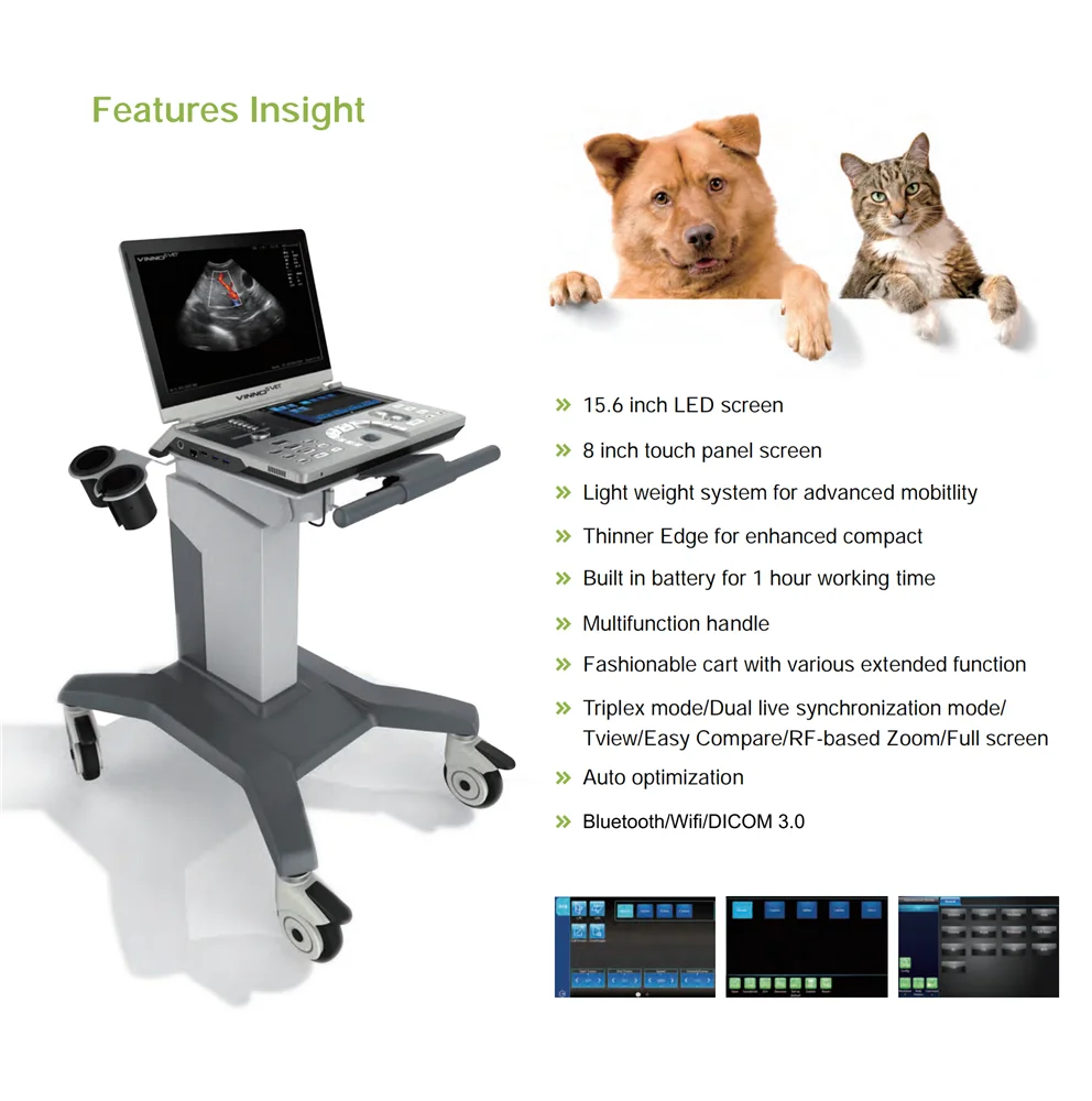 Vinno 5 Portable Veterinary Ultrasound Machine for Sheep, Canine, and ...