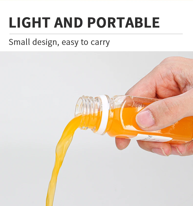 Small Milk Tea Energy Drinks Dispense Beverage Container 60ml Fruit ...