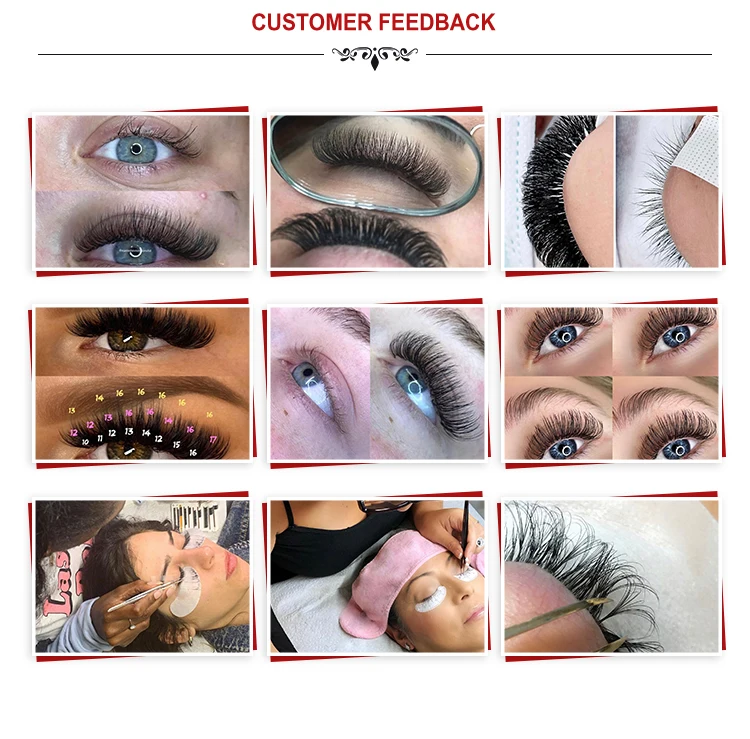 Wholesale Siberian Dark Matte Black Individual Faux Mink Eyelash Extension Professional Classic ...