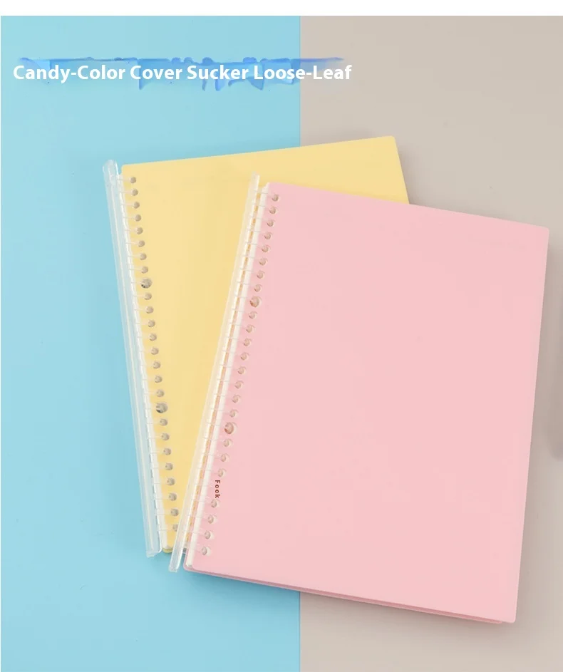 10-hole Loose-Leaf Student Notepad A3 - Colorful & Hand-friendly