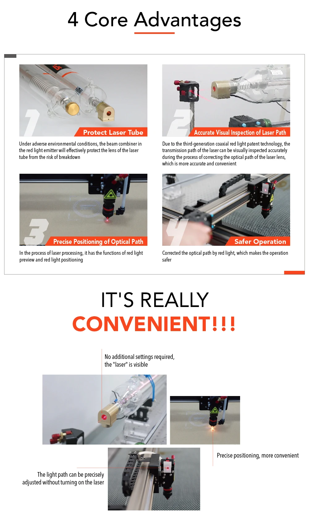 Spt Tr Series 40w~150w Co2 Laser Tube For Laser Cutting Machines With ...