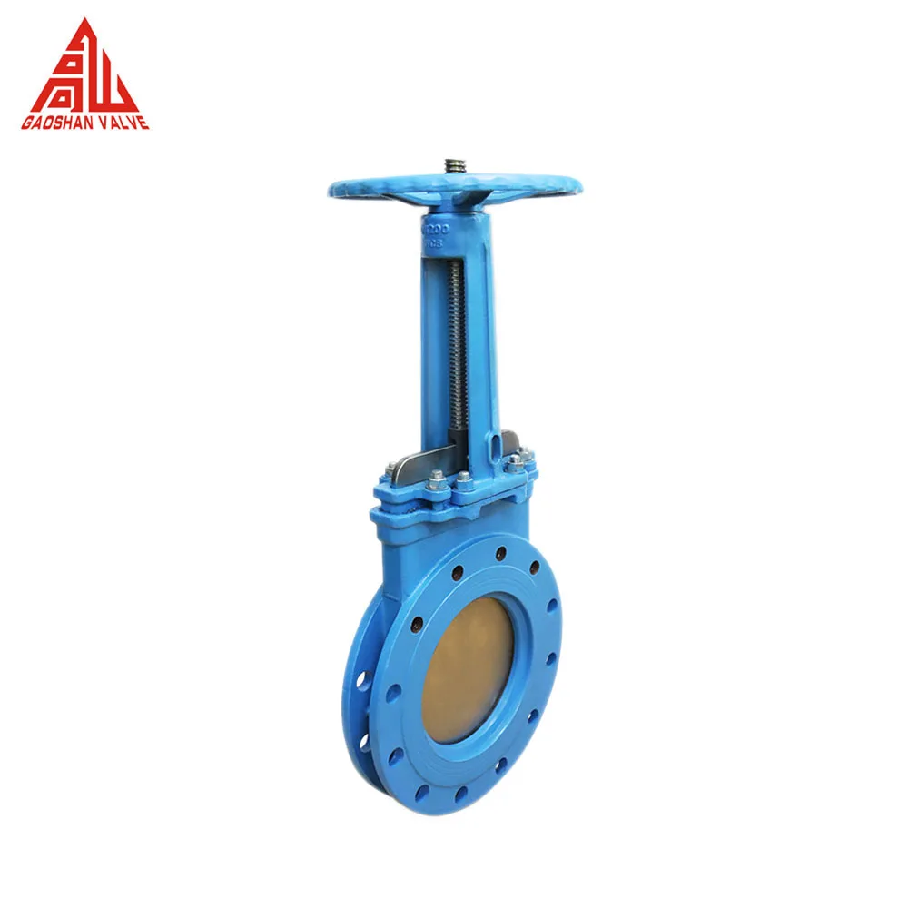 Gate Valve Wafer Type Manual 8 Inch PN10 Cast Steel Flange Type Knife ...