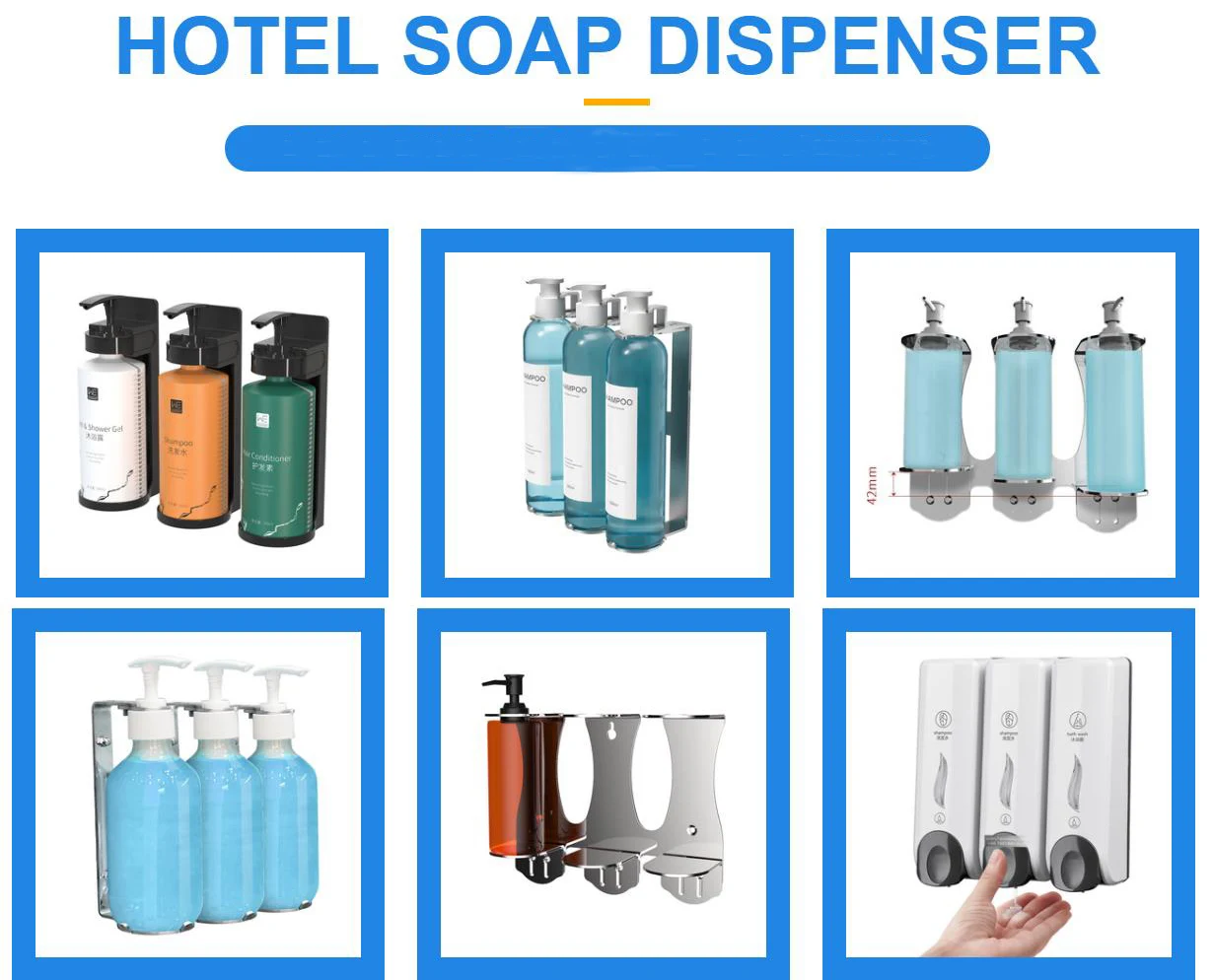 Luxury Hotel Amenities - Wall Mount Lockable Dispensers