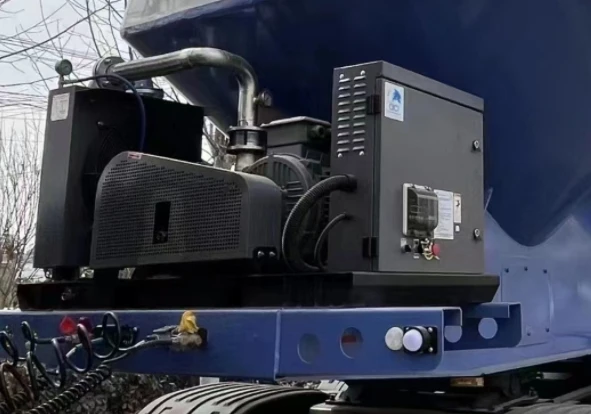 Transportation Truck Dry Bulk Cement Tanker Screw Compressor with ...