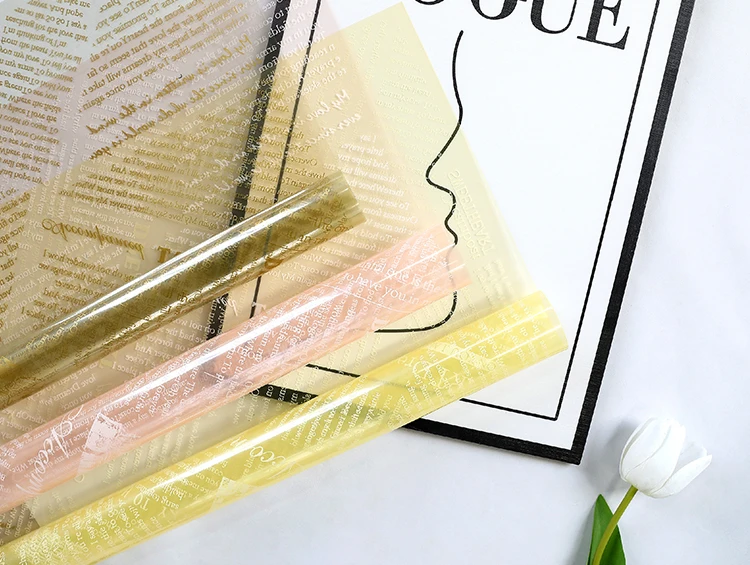 Korean Waterproof Flower Packaging Paper,Printed Bouquet Flower ...