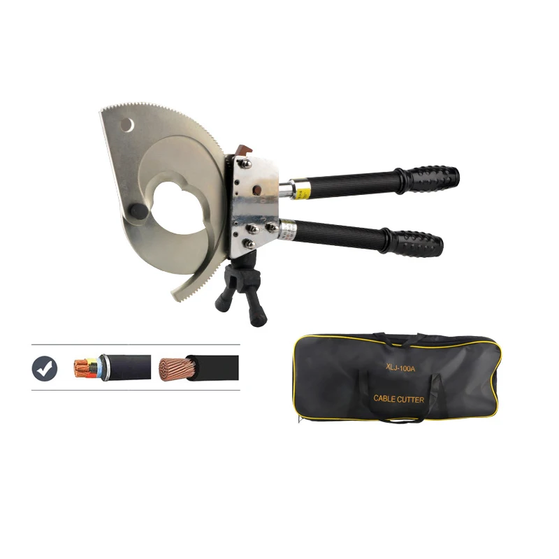 XLJ-100A Shear Scissors Wire Cutting Tool Rachet Cable Sleeve Cutter ...