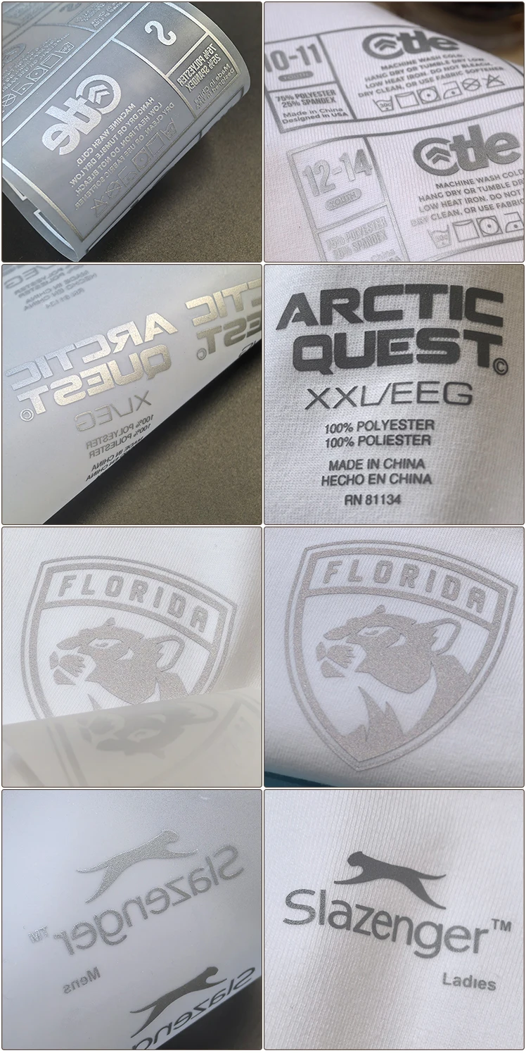 Custom Clothes Brand High Density 3d Reflective Silicone Logo Heat ...